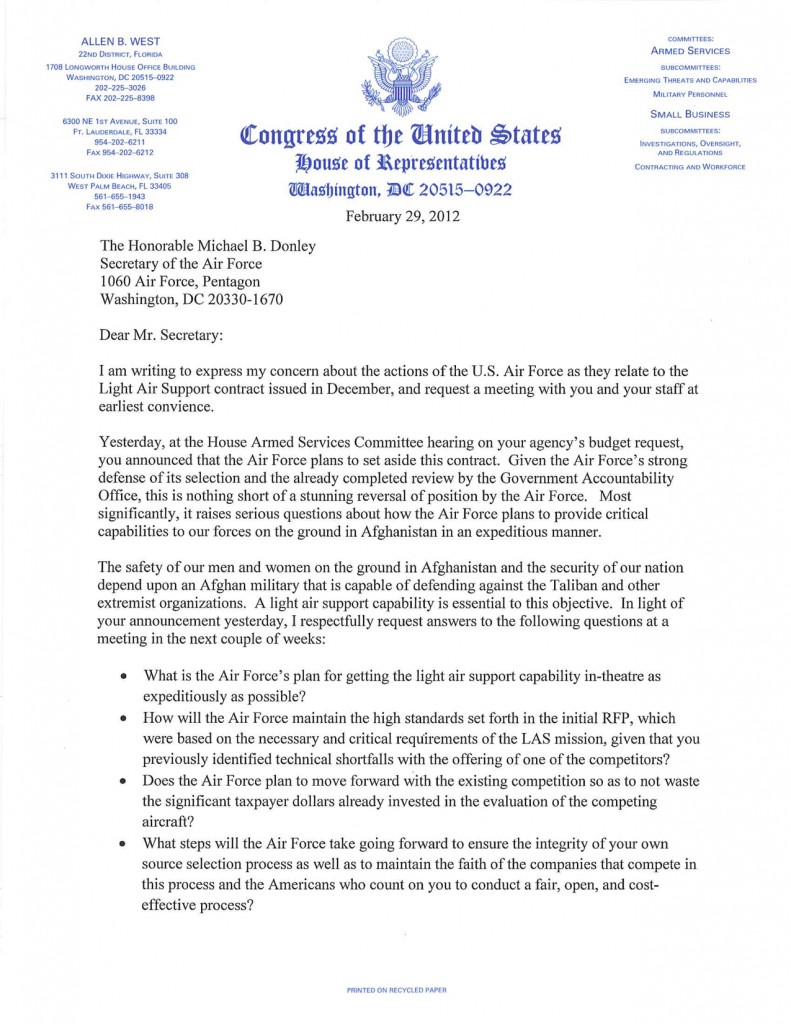 Letter To Congressman Template – PARAHYENA Letter To Congressman Template – PARAHYENA
